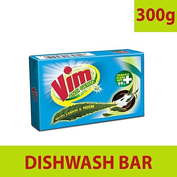 Buy Vim Antigerm Dishwash Bar Lemon Neem 125 Gm Online at the Best Price of Rs null - bigbasket