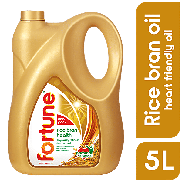 Buy Fortune Refined Oil Rice Bran 5 Ltr Can Online at the Best Price of ...