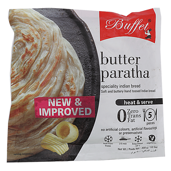 Buy Buffet Paratha Butter 300 Gm 5 Pcs Online At Best Price of Rs 120 ...