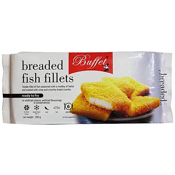 Buy Buffet Fish Fillets - Breaded 350 gm (4 pcs) Pouch Online at Best ...