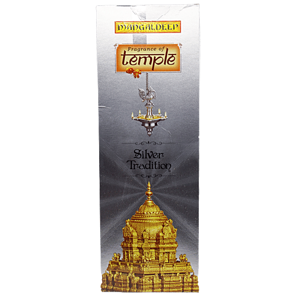 Buy Mangaldeep Puja Agarbatti Fragrance Of Temple Silver Edition 80 Pcs ...