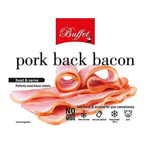 Buy Buffet Pork Back Bacon Heat Serve 150 Gm Pouch Online at the Best ...