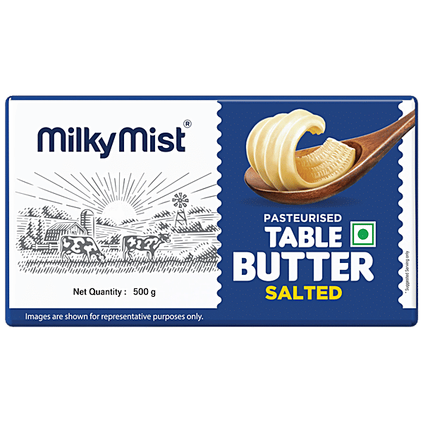 Buy Milky Mist Table Butter - Salted 500 gm Carton Online at Best Price ...