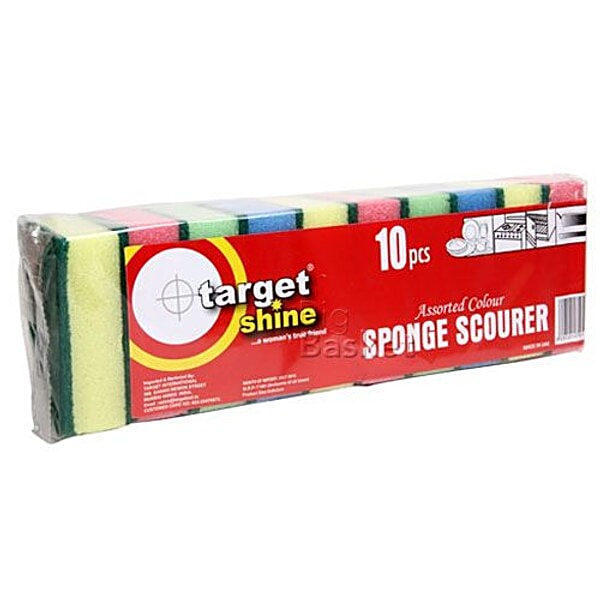 Buy Target Shine Scourer Sponge 9 Cm X 6 Cm X 3 Cm 1 Pc Online at the ...