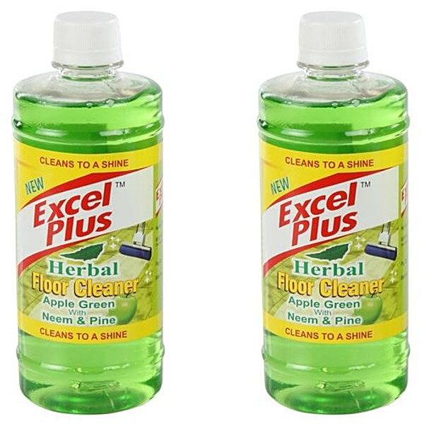 Buy Excel Plus Floor Cleaner Apple Green 500 Ml Bottle Online At Best ...