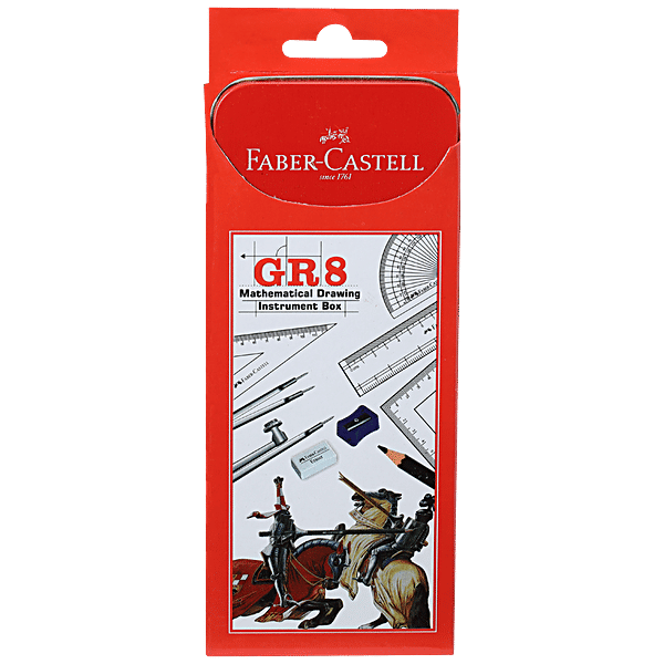 Buy Faber Castell Mathematical Drawing Set Box 7 Instruments Online at ...