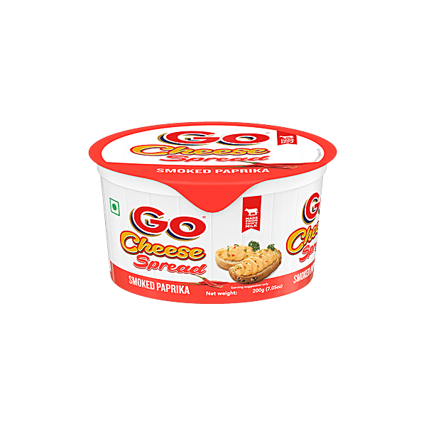 Buy Go Cheese Spread - Smoked Paprika (Soft & Creamy) 200 gm Cup Online ...