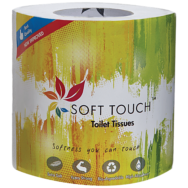 Buy Soft Touch Toilet Tissue Roll 200 Pulls 400 Pcs Online At Best ...