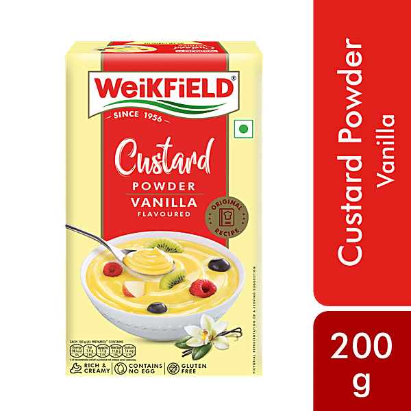 Buy Weikfield Custard Powder Vanilla Flavor 200 Gm Carton Online at the ...