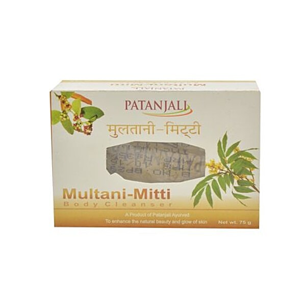 Buy Patanjali Multani Mitti Body Cleanser 75 Gm Carton Online At Best ...