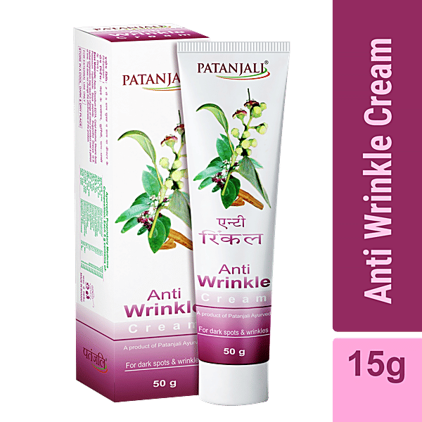 Buy Patanjali Anti Wrinkle Cream 50 Gm Carton Online At Best Price of ...