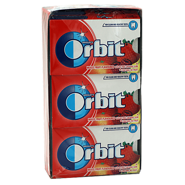 Buy Orbit Wrigleys Chewing Gum Mixed Fruit 15 Pcs Online At Best Price ...