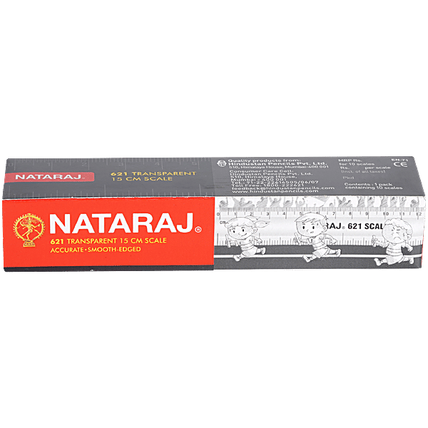 Buy Nataraj Transparent Scale 621 15 Cms 10 Pc Online At Best Price of ...