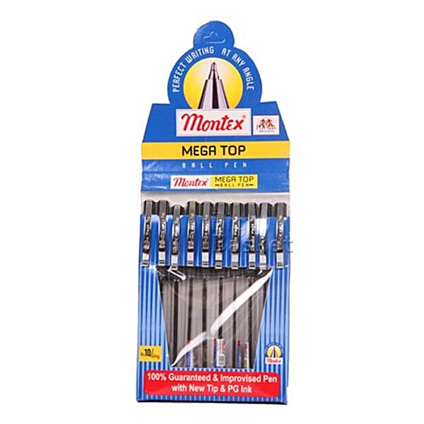 Buy Montex Mega Top Ball Pen 10 pc Online at Best Price. of Rs 100 ...