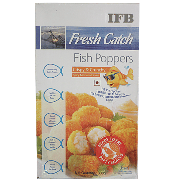 Buy Ifb Fish Poppers Crispy Crunchy Fresh Catch 300 Gm Carton Online At ...
