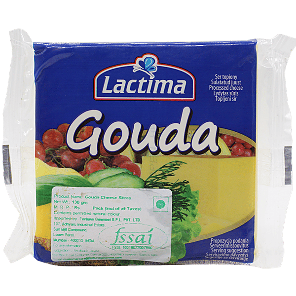 Buy Lactima Cheese Slice Gouda 130 Gm Online At Best Price of Rs 225 ...