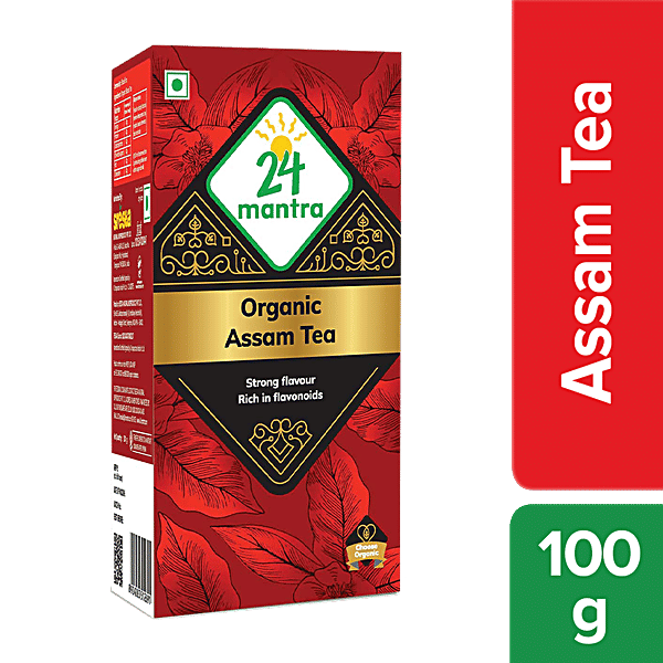 Buy 24 Mantra Tea Assam Organic 100 Gm Carton Online At Best Price of ...