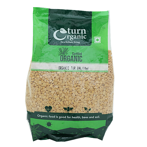 Buy Turn Organic Tur Dal 1 Kg Pouch Online At Best Price of Rs 273 ...
