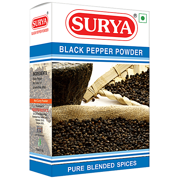 Buy Surya Powder Black Pepper 100 Gm Carton Online at the Best Price of ...