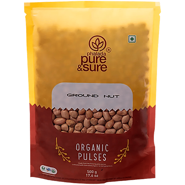 Buy Phalada Pure Sure Organic Ground Nut 500 Gm Pouch Online at the ...