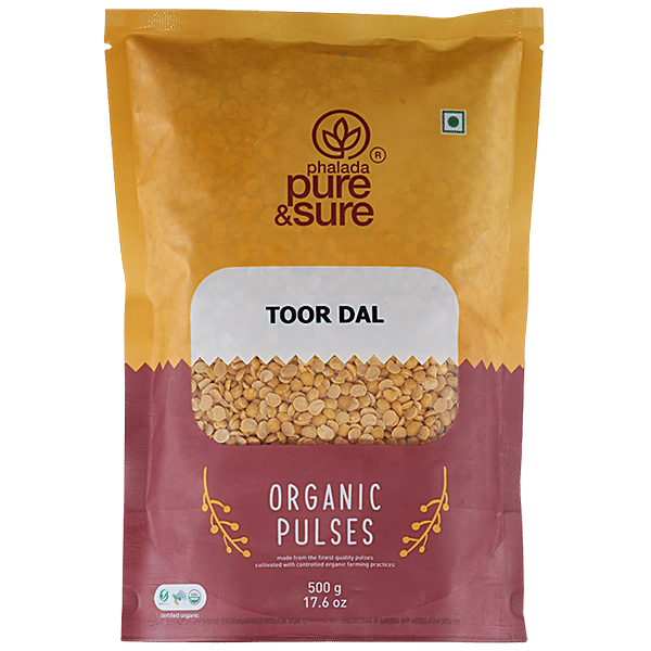 Buy Phalada Pure Sure Organic Toor Daal 500 Gm Pouch Online At Best ...