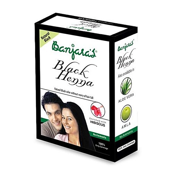 Buy Banjaras Black Henna Enriched With Hibiscus No Ammonia For Men ...