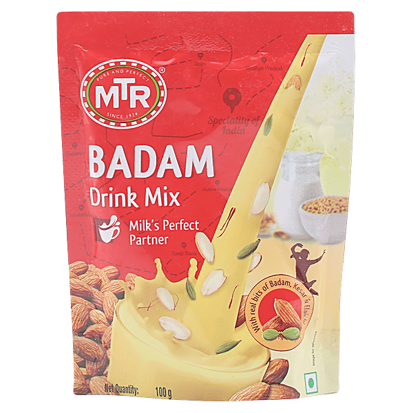 Buy Mtr Drink Mix Badam 100 Gm Pouch Online at the Best Price of Rs 86 ...