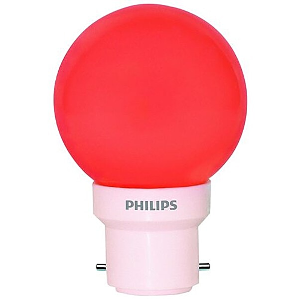 Buy Philips Deco Mini Base B22 0.5-Watt LED Bulb - Red Online at Best ...