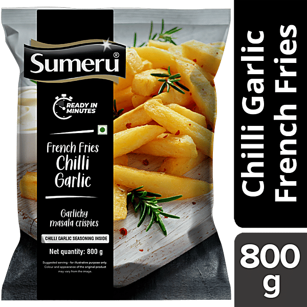 Buy Sumeru Masala French Fries Chilli Garlic 800 Gm Online At Best ...