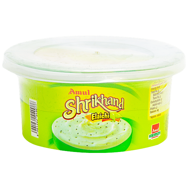 Buy Amul Shrikhand Elaichi 200 Gm Cup Online At Best Price of Rs 52 ...