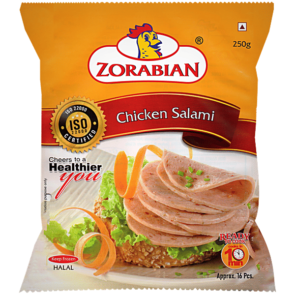 Buy Zorabian Chicken Salami 250 Gm Pouch Online At Best Price of Rs 170 ...