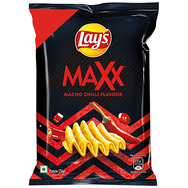 Buy Lays Maxx Macho Chilli 33 Gm Pouch Online At Best Price of Rs 20 ...