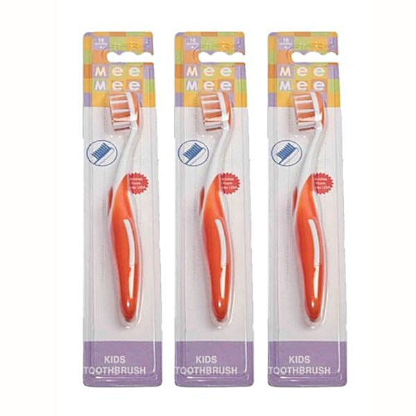 Buy Mee Mee Kids Tooth Brush - Orange Curved Shape Online at Best Price ...
