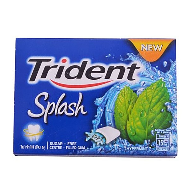 Buy Trident Dentyne Splash Gum - Hypermint (Sugar Free) Online at Best ...