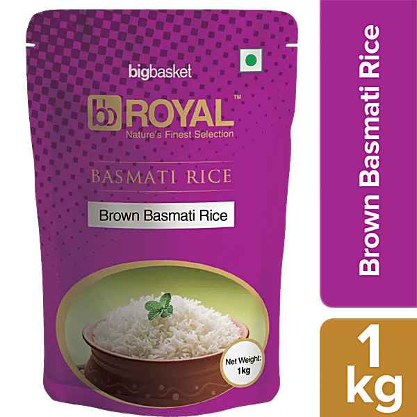Buy bb Royal Brown Basmati Rice 1 kg Pouch Online at Best Price. of Rs ...