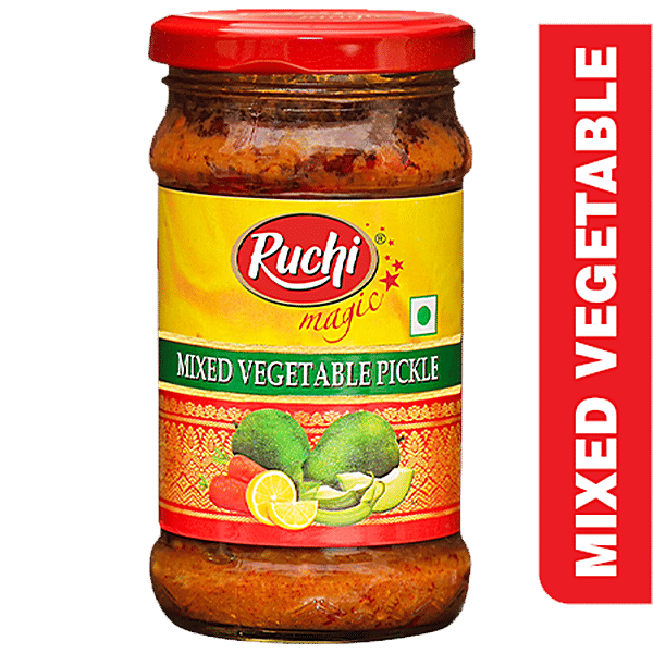 Buy Ruchi Pickle Mixed Vegetable 300 Gm Bottle Online at the Best Price ...
