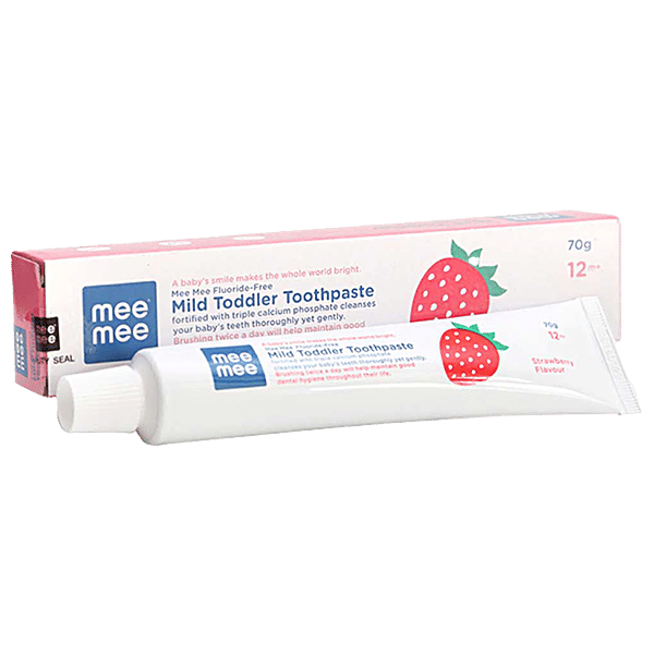 Buy Mee Mee Toothpaste For Kids Fluoride Free Strawberry Flavor 1 Pc ...