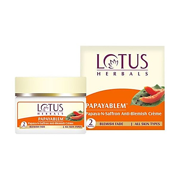 Buy Lotus Herbals Papayablem Papaya-N-Saffron Anti-Blemish Creme Online ...