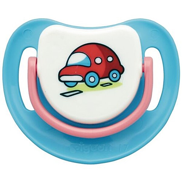 Buy Pigeon Baby Silicone Pacifier Step 1 - Car Online at Best Price of ...