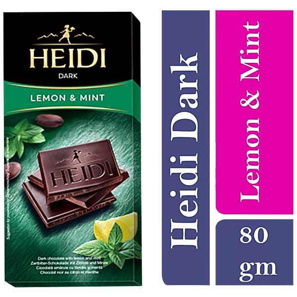 Buy Heidi Dark Chocolate With Lemon And Mint 80 Gm Online At Best Price ...