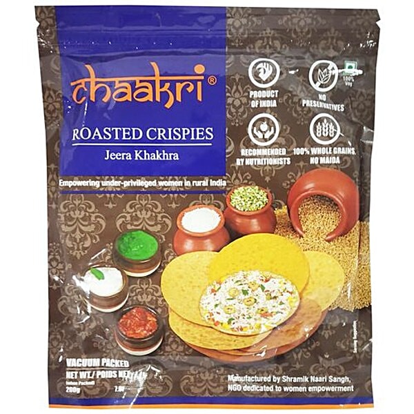Buy Chaakri Khakhra Jeera 200 Gm Online at the Best Price of Rs 145 ...