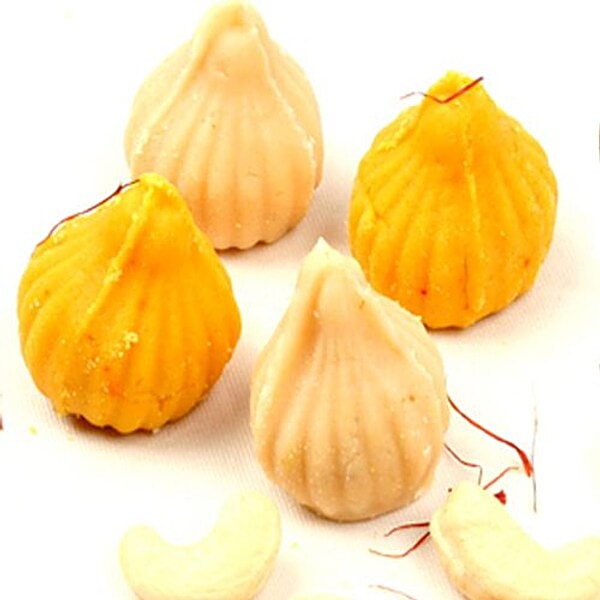 Buy Ghasitaram Gifts Pure Kaju Modak 500 Gm Online at the Best Price of ...