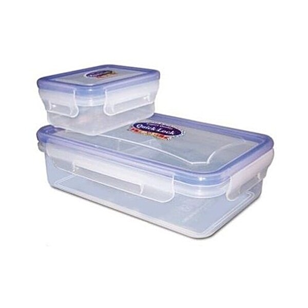 Buy Quick Lock Polypropylene Rectangle Shape Lunch Box 850 Ml Online at ...