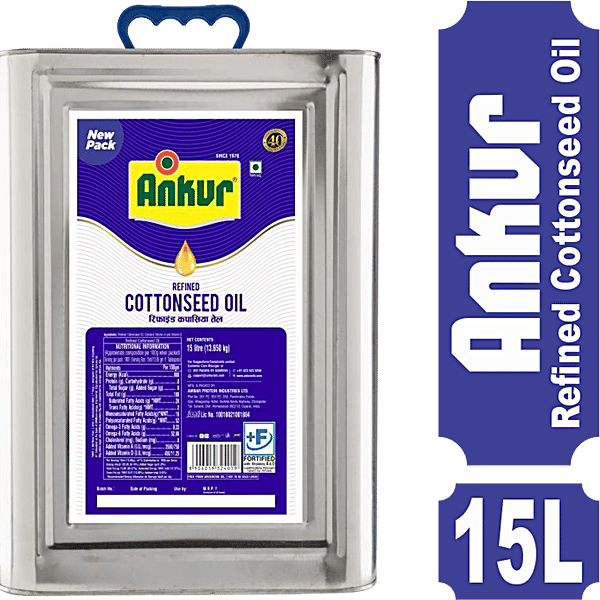 Buy Ankur Cotton Seed Oil 15 Ltr Online at the Best Price of Rs 2188.72 ...