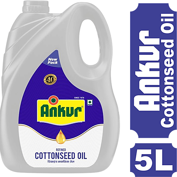 Buy Ankur Cotton Seed Oil 5 Ltr Online at the Best Price of Rs 593.24 ...
