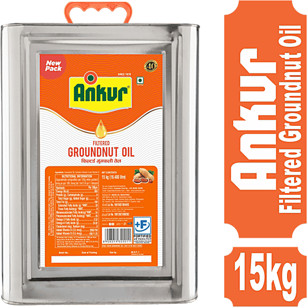 Buy Ankur Ground Nut Oil 15 Kg Tin Online at the Best Price of Rs 2826. ...