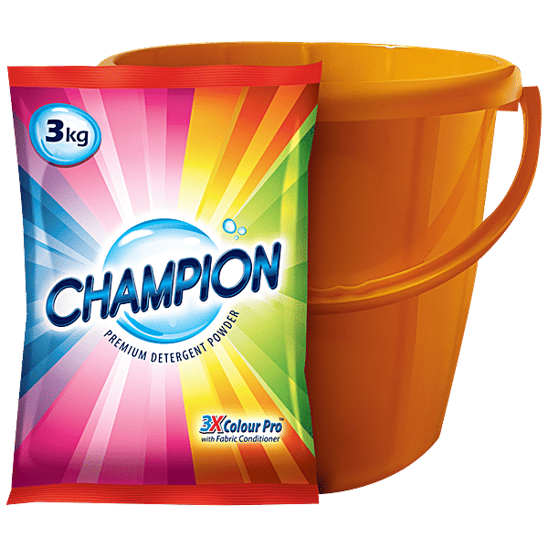 Buy Champion Detergent Powder Premium 3X Colour Pro 3 Kg Online at the ...