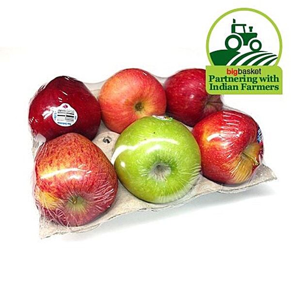 Buy Fresho Assorted Apples Box 6 Pcs Online At Best Price of Rs 12 ...