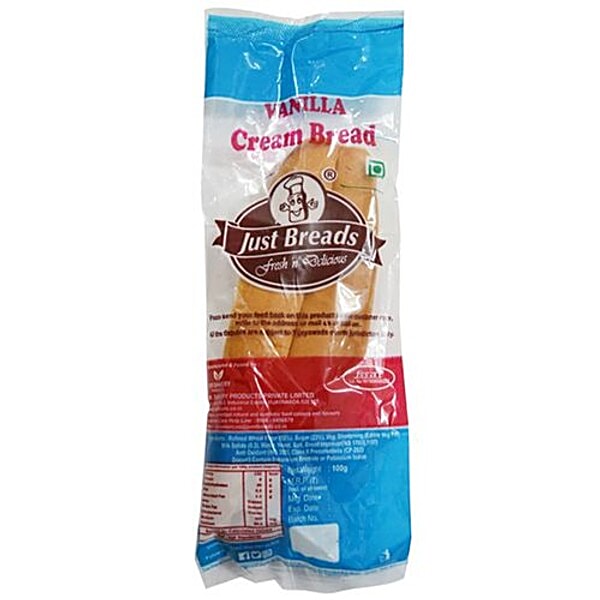 Buy Just Breads Cream Bun Vanilla 100 Gm Online at the Best Price of Rs 20 - bigbasket