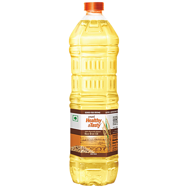 Buy Emami Healthy Tasty Rice Bran Oil 1 Ltr Bottle Online at the Best ...